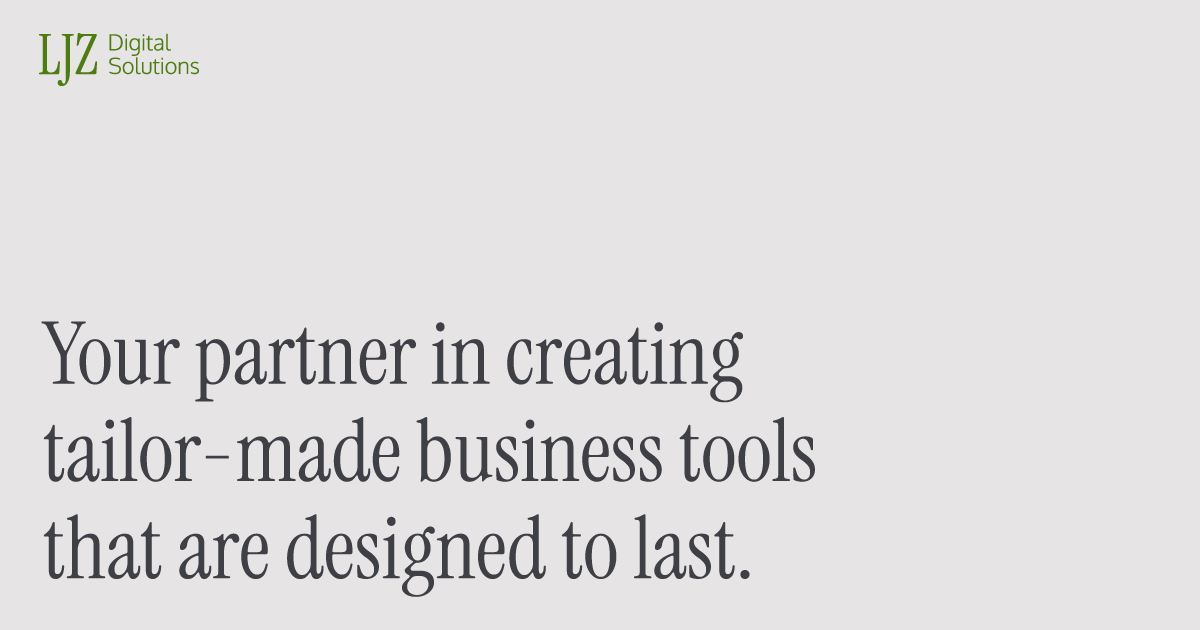 LJZ Digital Solutions - your partner in creating tailor-made business ...